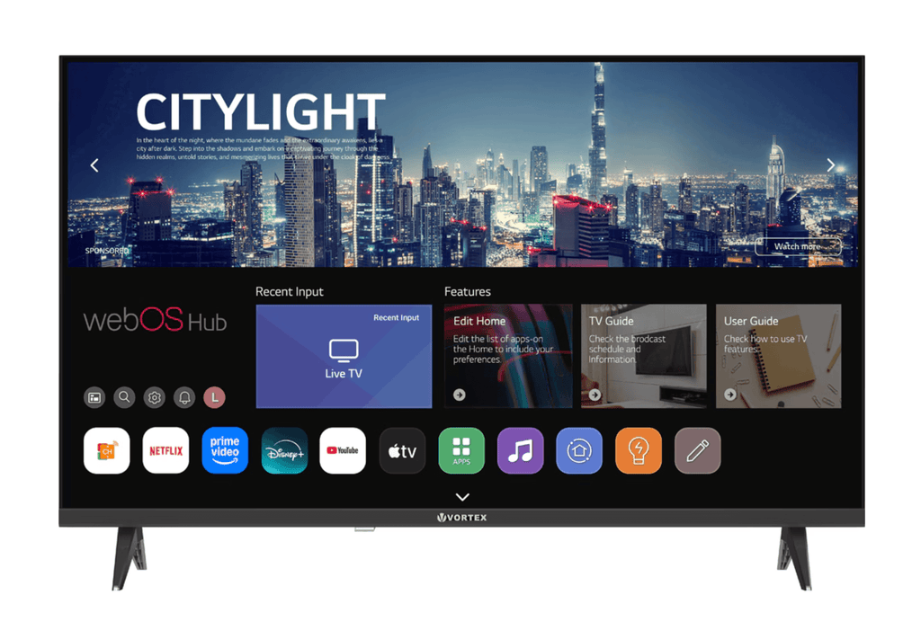Smart LED TV VORTEX V32EVA2WS, 32", HD, WebOS, Wi-Fi, Sort – Lix.as